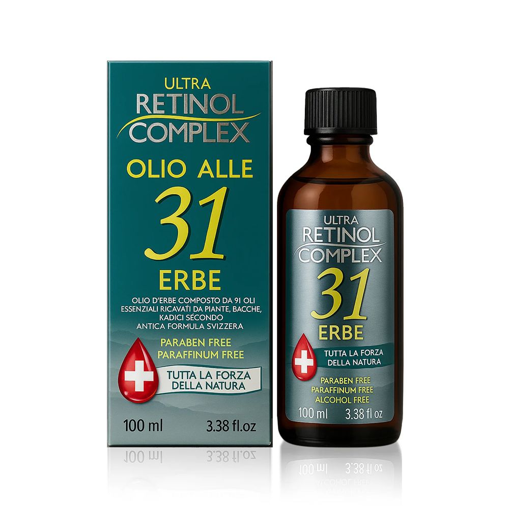 Retinol Complex Olio Naturale Multiuso 31 Erbe 100ml — Fleuurs