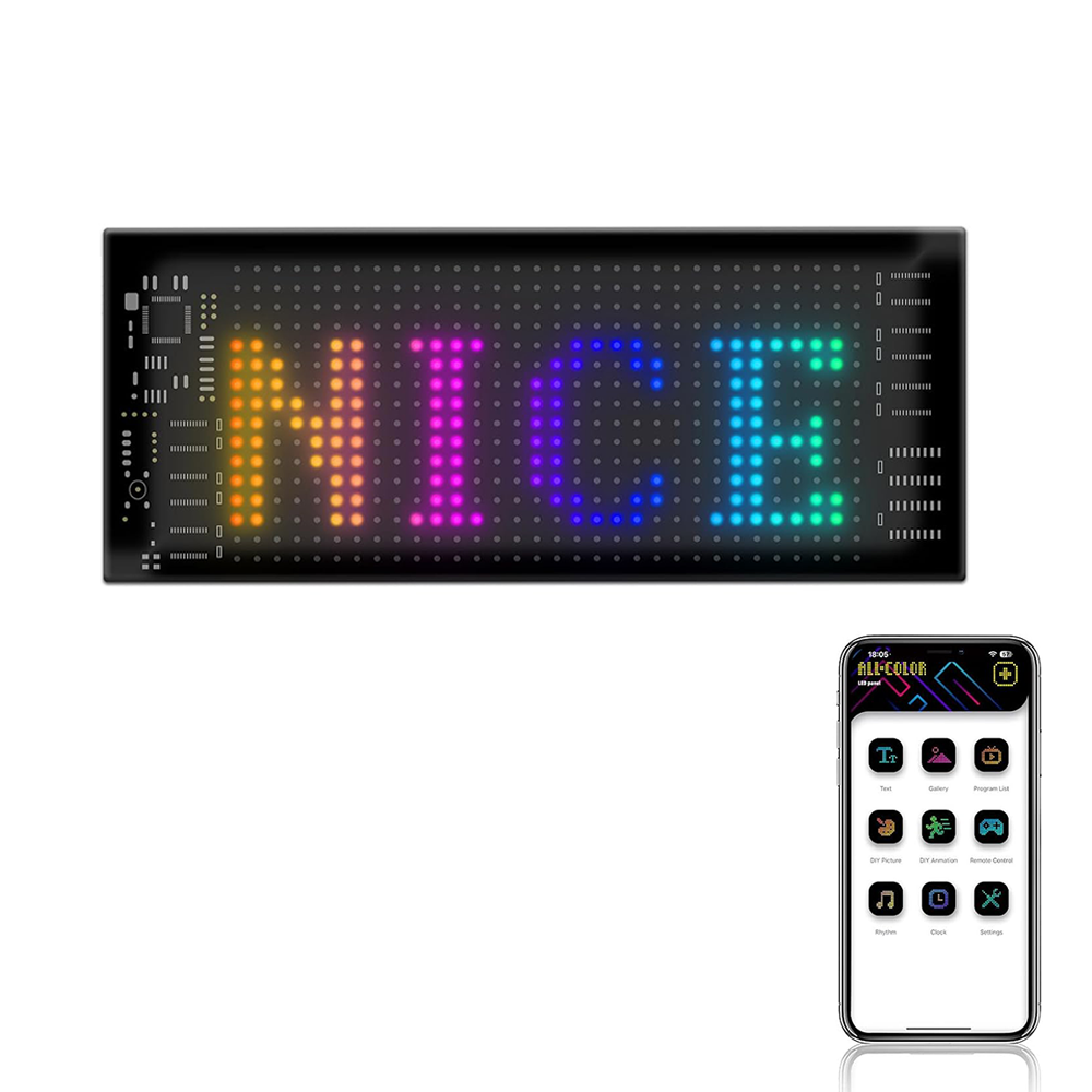 App-programmable Bluetooth RGB Sliding LED Panel — Fleuurs